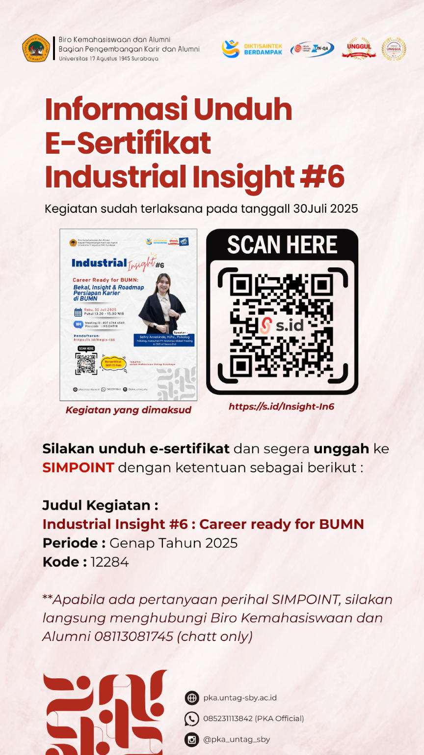 P.K.A - Pengembangan Karir dan Alumni Untag Surabaya