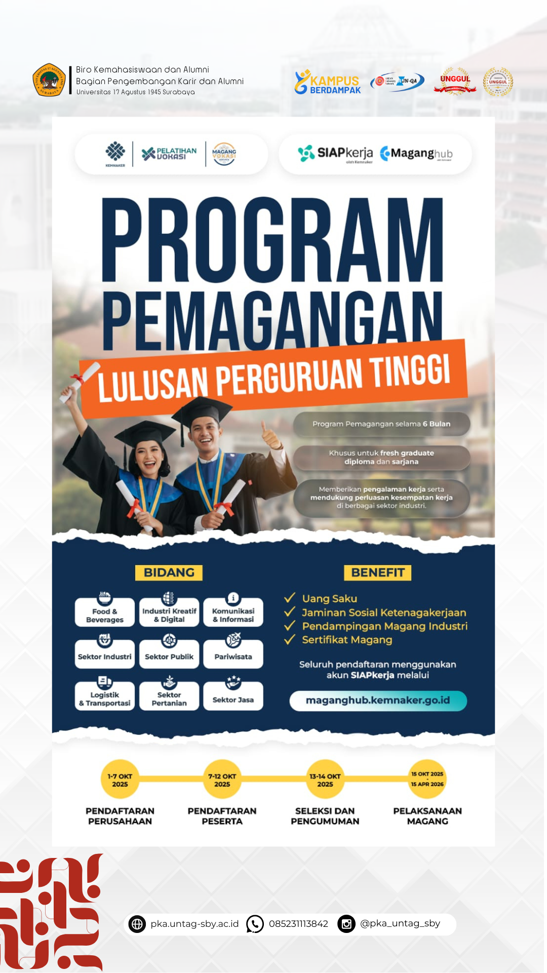 P.K.A - Pengembangan Karir dan Alumni Untag Surabaya